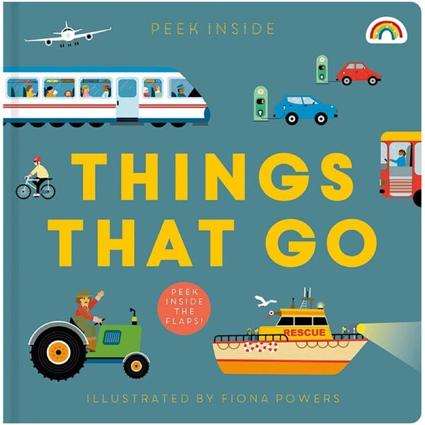 Really Decent Books Peek Inside Childrens Reading Book - Things That Go ...