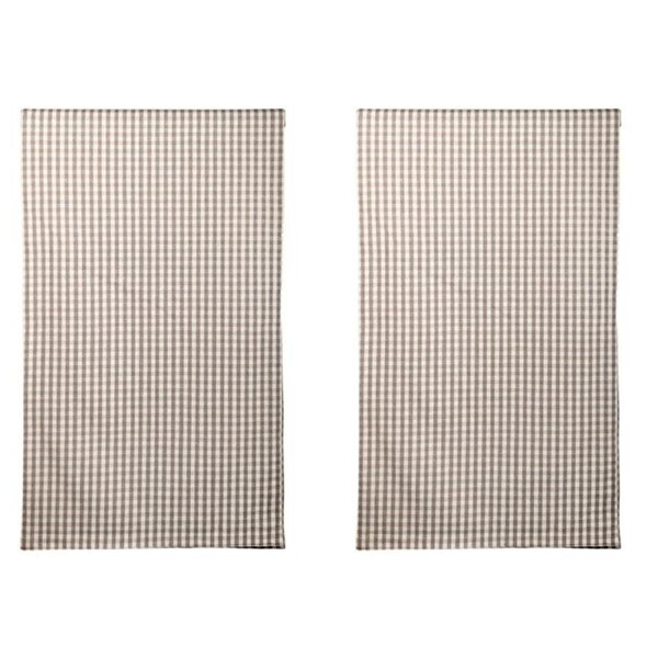 2x Belle Gingham Cotton Table Runner 150x45cm Rectangle Kitchen/Dining ...