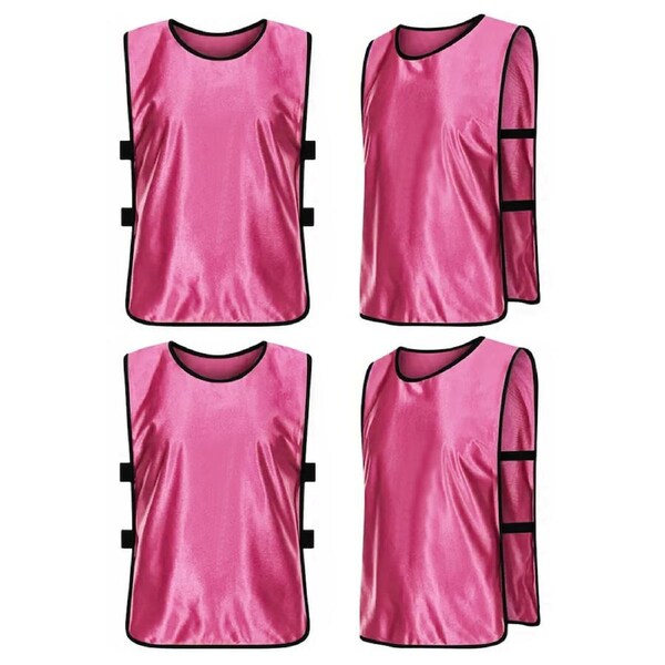 4 Pack Pinnies Scrimmage Vests Soccer Bibs Team Practice Jerseys ...