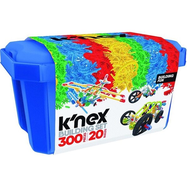 300pc Knex Building Fun Tub Kids/Childrens Construction Toy - 20 Builds ...