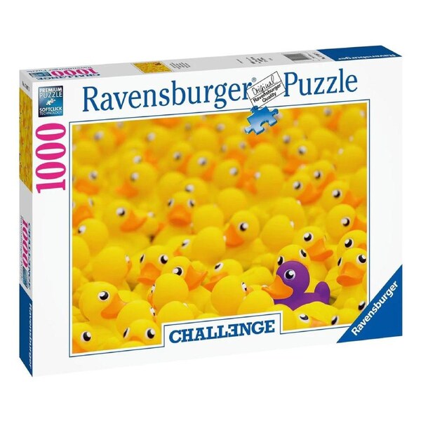 1000pc Ravensburger Rubber Ducks Theme Family Jigsaw Puzzle Set ...