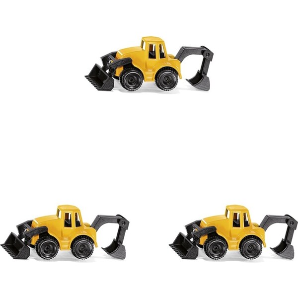 3x Siku Backhoe Loader Construction Kids/Children Diecast Vehicle Play ...