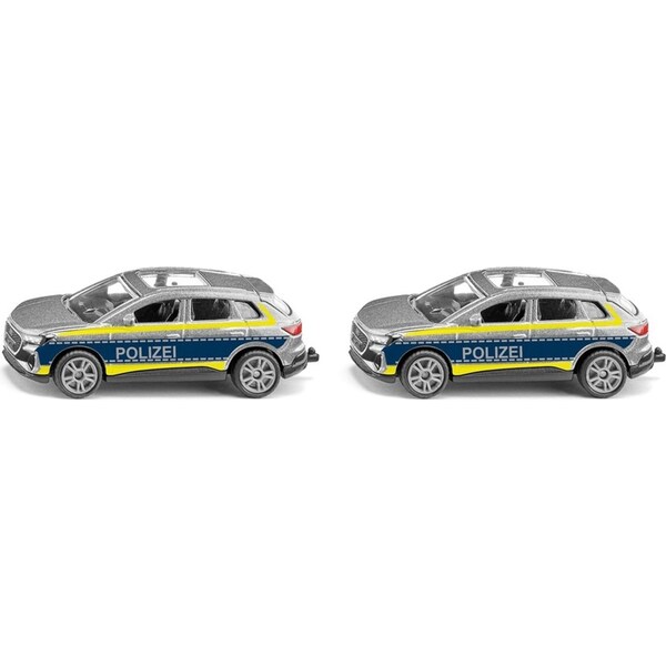 2x Siku Audi Q4 Police Emergency/Intervention Vehicle Diecast 83mm Toy ...