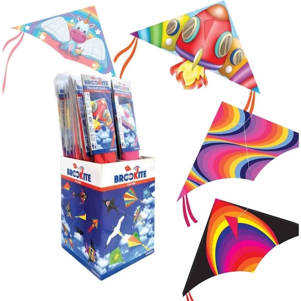 Brookite Delta Kite Kids/Children Outdoor/Beach Backyard Fun Play ...