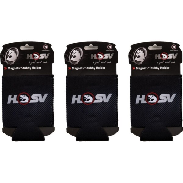 3x The Stubby Club HSV Logo Magnetic Stubby Beverage/Drink Can Holder ...