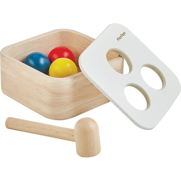 Plan Toys Punch & Drop Bin Kids/Childrens Interactive Play Fun Toy ...