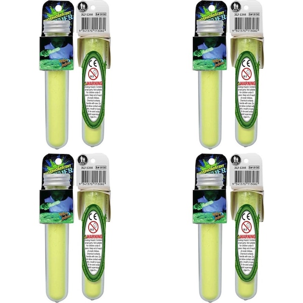 4x Heebie Jeebies Test Tube Phosphorescent Powder Kids Experiment Toy ...