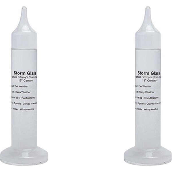 2x Geek Culture Fitzroy's Storm Glass Miniature Weather Rain ...