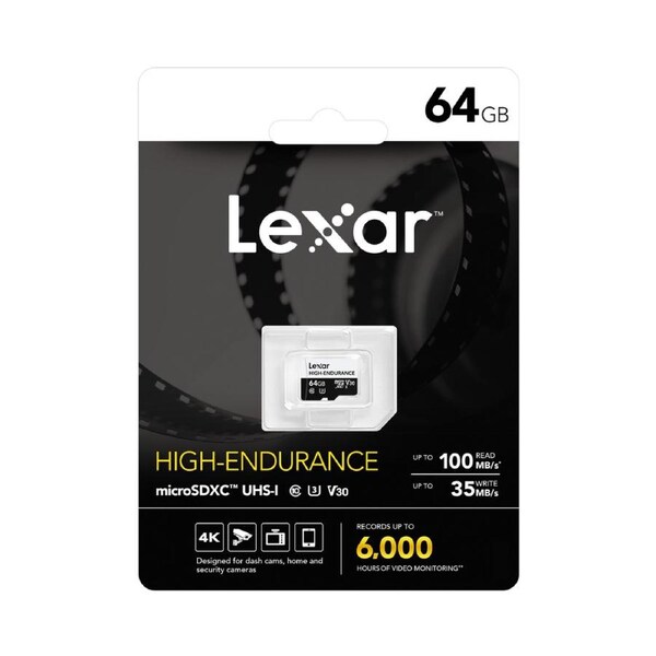 Lexar High Endurance MicroSDHC /XC 64GB Memory Card | Woolworths