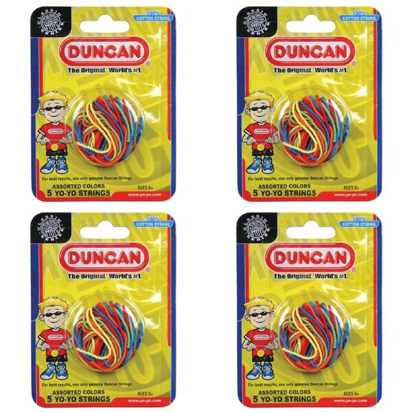 4x 5PK Duncan Yo Yo Cotton Replacement Multicolour Strings Toy Kids ...