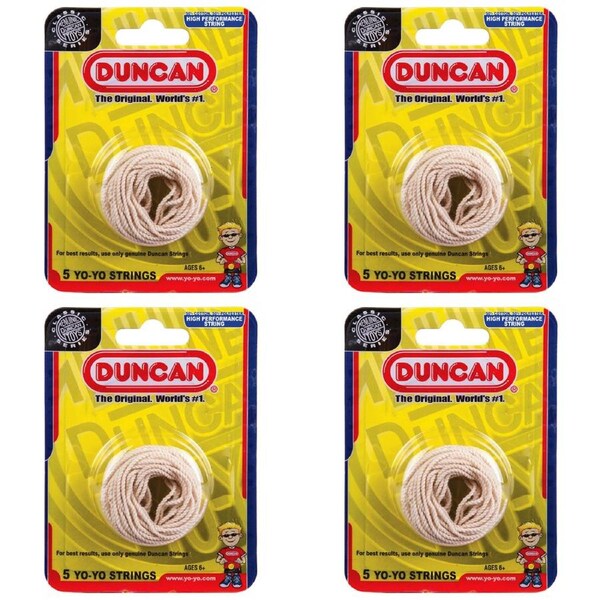 4x 5PK Duncan Yo Yo Cotton Replacement Spare Strings Toy Kids/Children ...