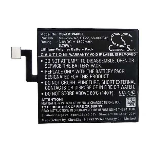 Replacement Battery For Amazon Kindle Paperwhite 4 2018/PQ94WIF/ST22/58 ...