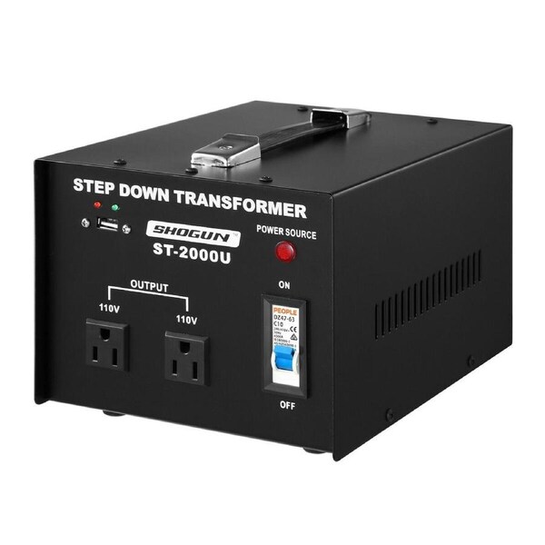 240V-110V Step Down Transformer 2000W Stepdown Electric Voltage ...