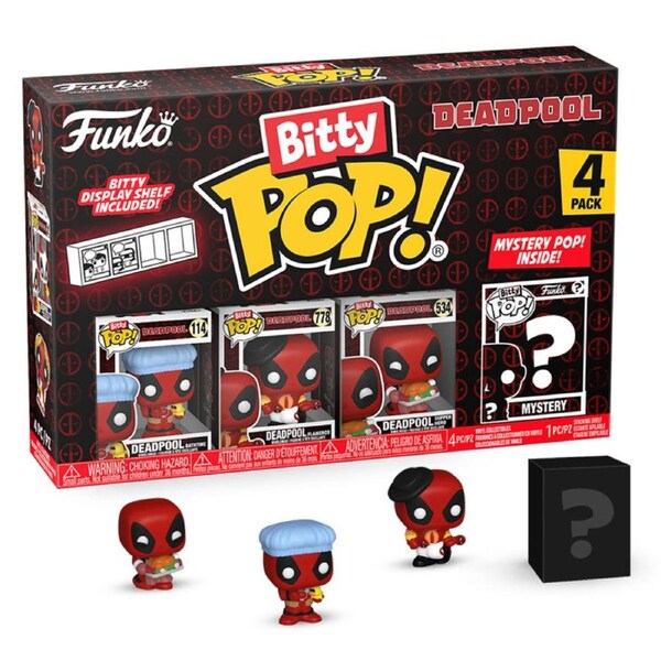 Deadpool Bathtime Bitty 4 Pack Funko POP! Vinyl | Woolworths