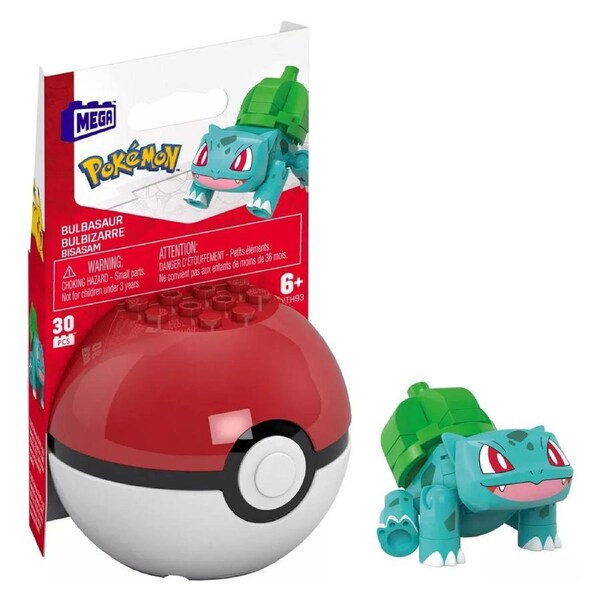 Mega Bloks Pokemon Evergreen Poke Ball Collection Bulbasaur | Woolworths
