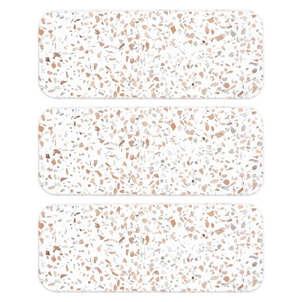 3x Ardor Dri Stone 28cm Sink Mat Home/Kitchen Organiser/Rack Rectangle ...