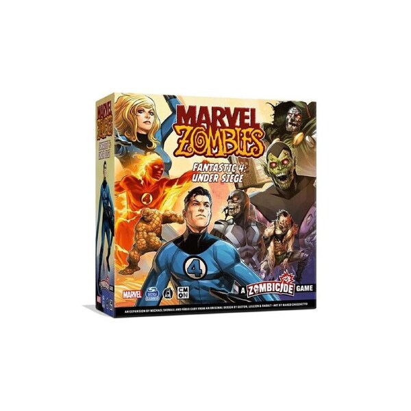 Cmon Marvel Zombies Fantastic 4: Under Siege Tabletop Multiplayer Board ...