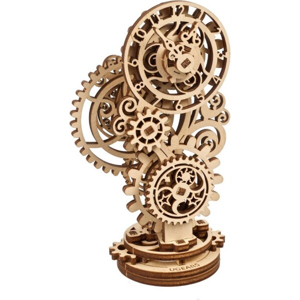 Ugears Steampunk Mechanical Clock 2.0 Wooden Model Home Decoration 8x13 ...