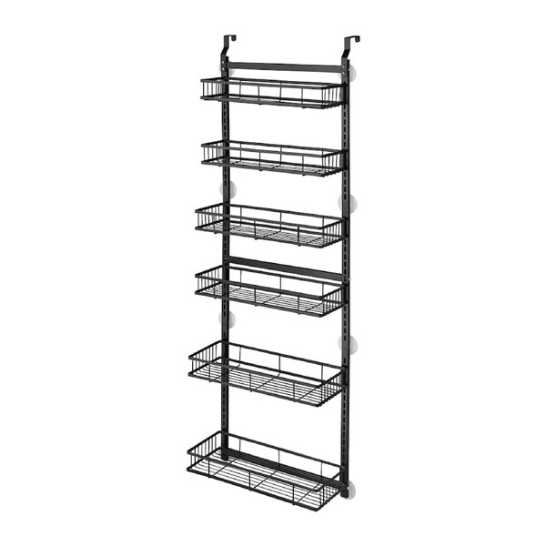 6 Tiers Over Door Storage Basket Hanging Caddy Rack Shelf Bedroom ...