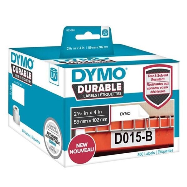 Dymo Label Writer Durable 59mm x 102mm White Labels | Woolworths