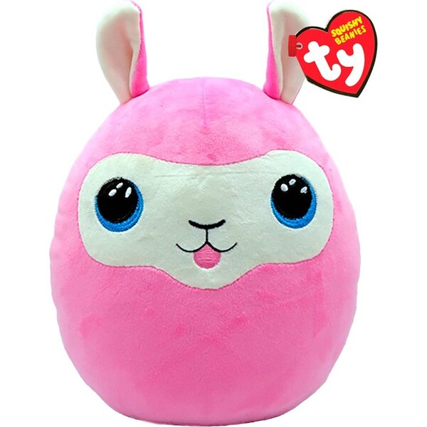 TY Squishy Beanies Lana - Pink Llama Squish 35cm Kids/Childrens Plush ...