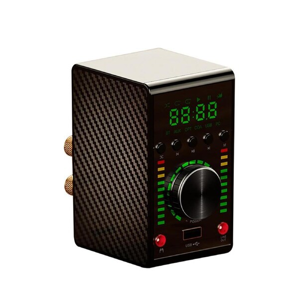 Mini Digital Amplifier Bluetooth 5.0 COAX/OPT Stereo Audio Amp 24Bit ...