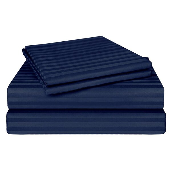 LINENOVA Stripe Sheet Set Modern Style Bedding With 45cm Deep Pocket 8 ...