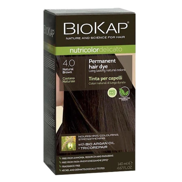 BioKap Nutricolor Delicato 4.0 Natural Brown Permanent Hair Dye ...