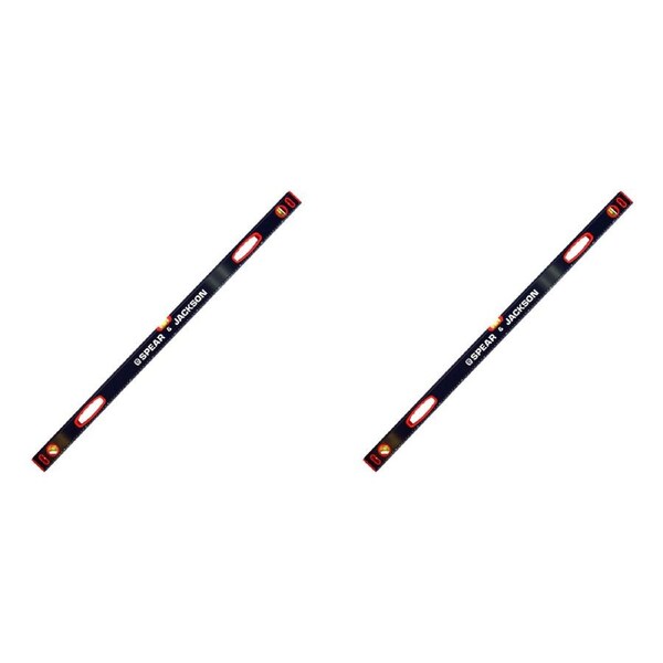 2PK Spear & Jackson Box/Spirit Level 3 Vial 1200mm Leveling Ruler ...