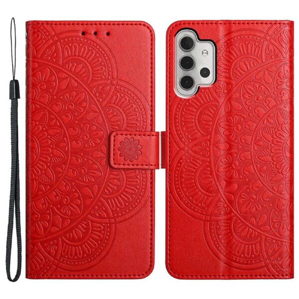 For Samsung Galaxy A32 4G (EU Version) Case Mandala Flowers Leather ...