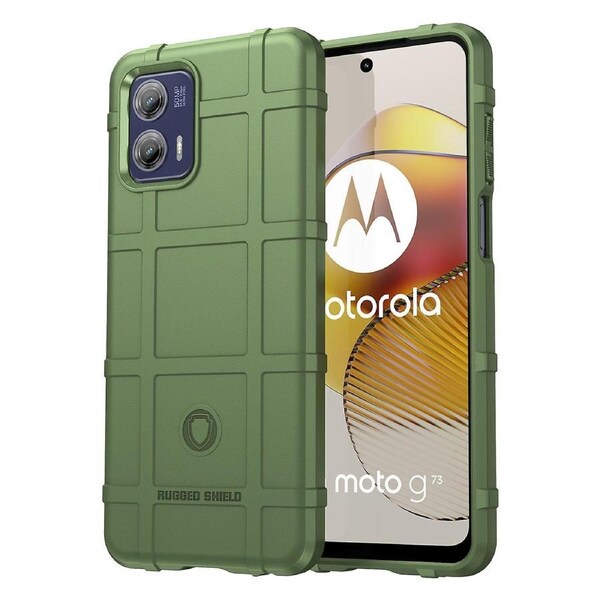 For Motorola Moto G73 5G Mobile Phone Cover Rugged Square Grid Texture ...