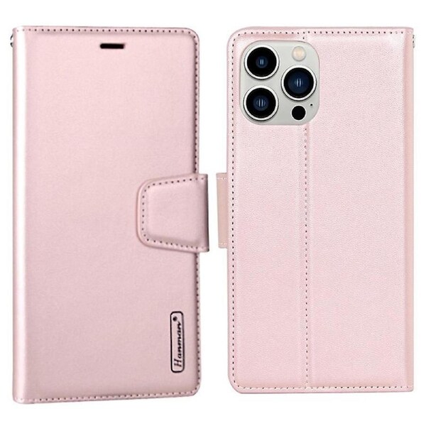 HANMAN Mill Series for iPhone 15 Pro Slim-Fit Phone Case PU Leather+TPU ...