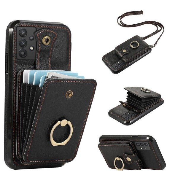 For Samsung Galaxy A33 5g Phone Case Tpu+pu Leather Card Holder ...