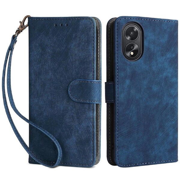 For Oppo A18 4g/a38 4g Leather Case Rfid Blocking Wallet Phone Cover ...