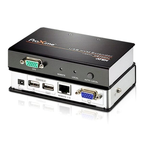 Aten KVM Extender Kit VGA/USB Cat 5 Extender w/ Local Access, 1920x1200 ...