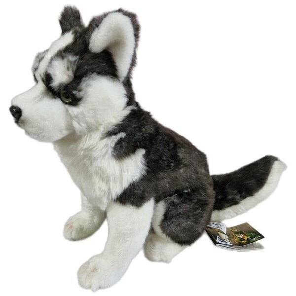 Hansa Plush Toy - Husky Puppy Sitting 33cm | Woolworths