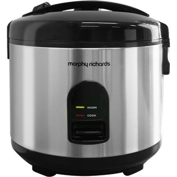 Morphy Richards Stainless Steel Rice Cooker Home/Kitchen 10-Cup Silver ...