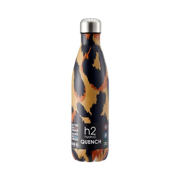 h2 hydro2 h2 Quench Bottle 750ml - Leopard | Woolworths