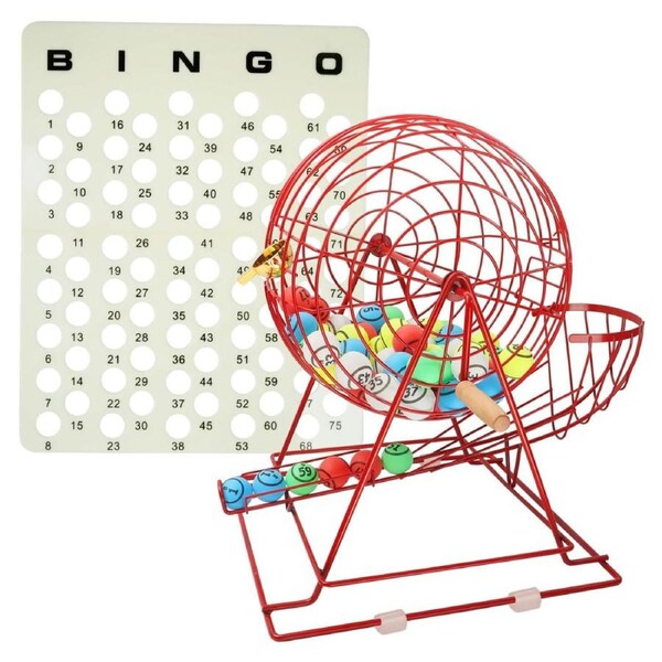 Professional Bingo - Housie Set with 30cm High Cage and Calling Board ...