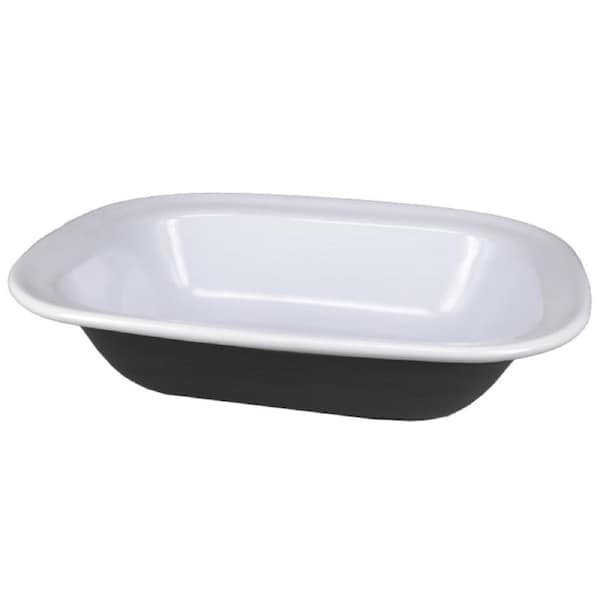 Falcon Enamelware Oblong Enamel Pie Dish 20cm in White / Grey | Woolworths