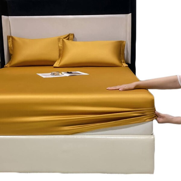 Nevenka 100% Cotton Bed Sheets Pillowcase 3 Piece Set Bedding-OdinGold ...