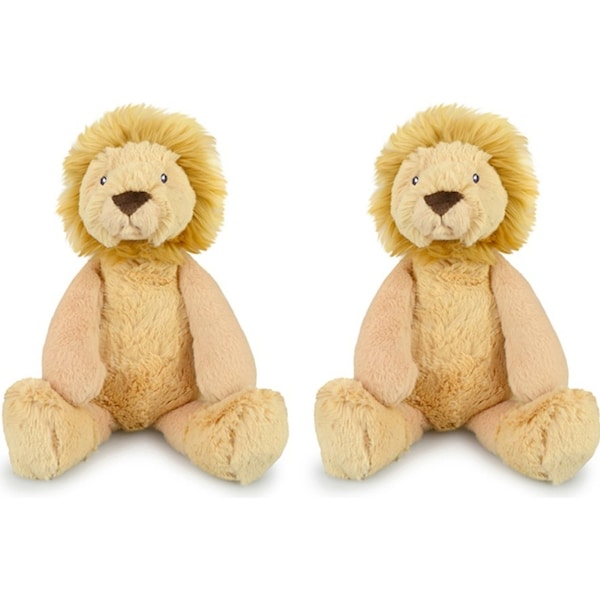 2x Frankie & Friends Lion Leo Wild Animal Soft Plush Kids/Children 32cm ...