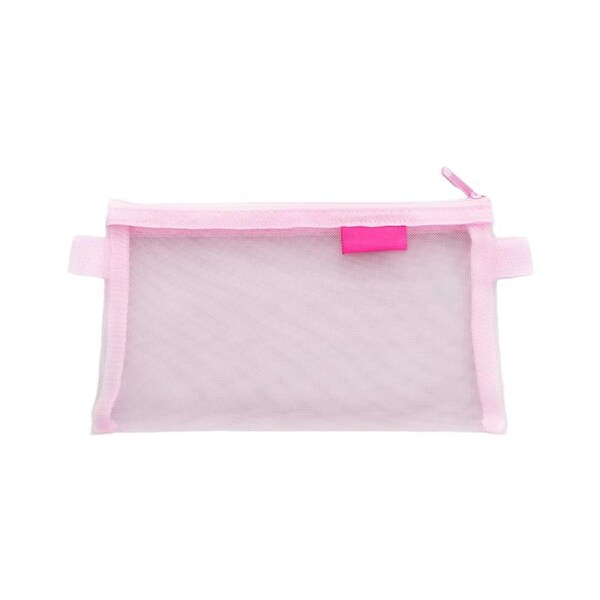 Multifunctional Mesh Pen Bag Pencil Case Makeup Tool Bag Storage Pouch ...
