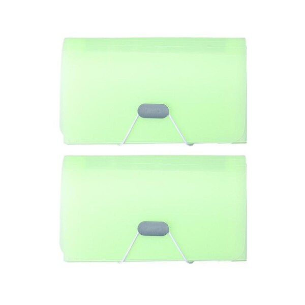 Portable Small Accordion File Organizer - 2 Pack Pockets A6 Mini ...