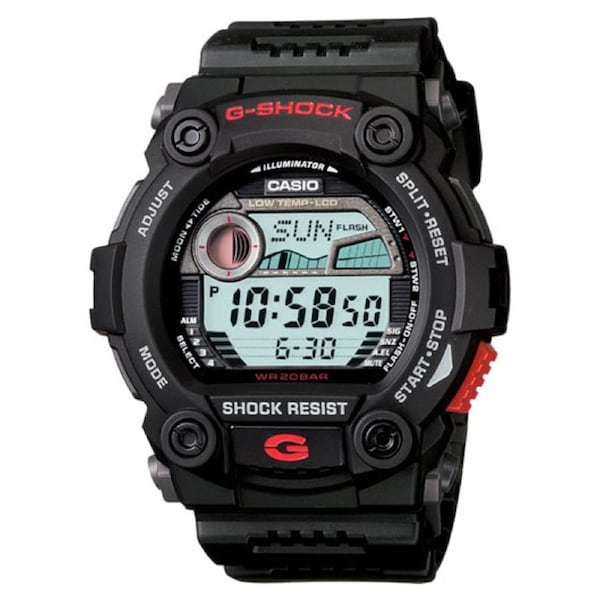 Casio G-Shock Digital Mens Black Moon Tide Graph Watch G7900-1 G-7900 ...