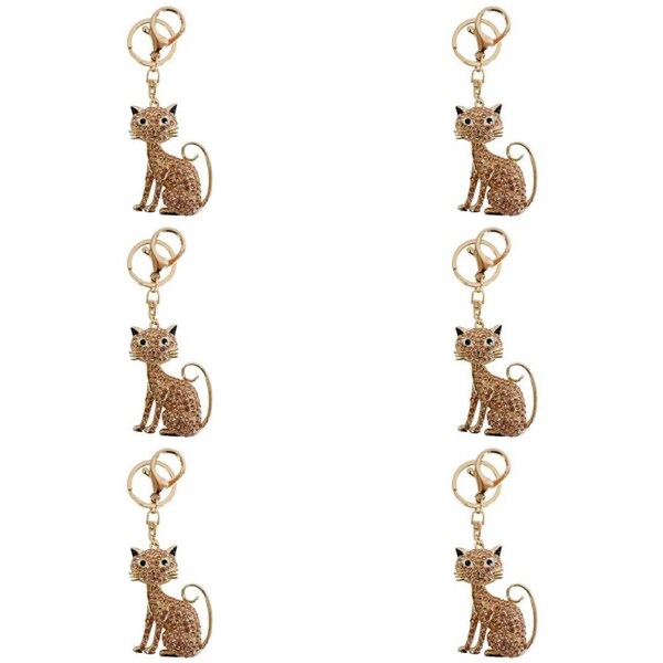 6x LVD Metal Keyring Kitty Hanging Key Ring Charm Women's Accessory 11 ...