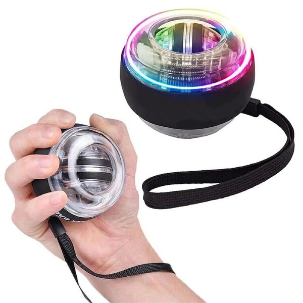 LED Wrist Ball Trainer Relax Gyroscope Ball Muscle Power Gyro Arm Hand ...