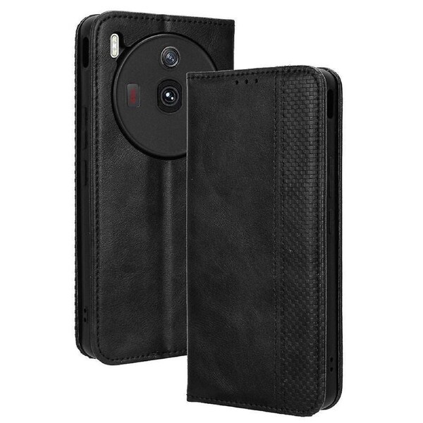 For Zte Nubia Z50s Pro 5g Retro Texture Wallet Case Pu Leather Stand ...