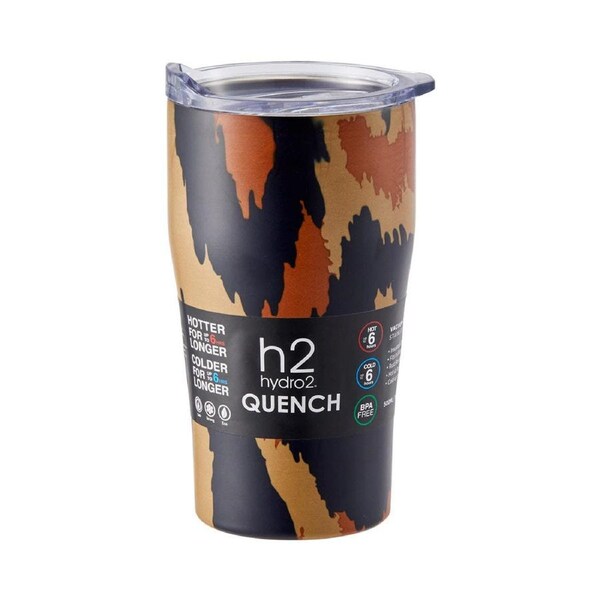 h2 hydro2 h2 Quench Travel Mug 500ml - Leopard | Woolworths