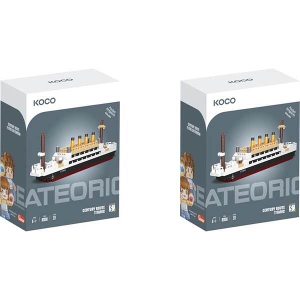 2x 271pc Koco Titanic Kids/Children Building Bricks/Blocks Assemle Play ...